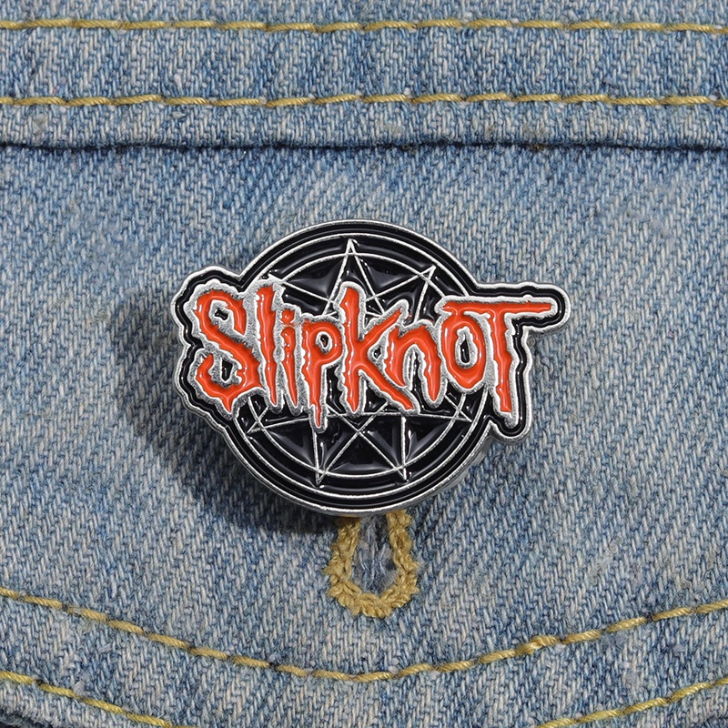 Slipknot Band Series Red Letter Metal Badge Personalized Music Cartoon ...