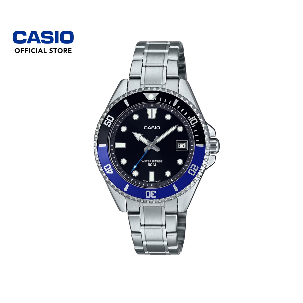 Casio General MDV-10D-1A2V Silver Stainless Steel Band Men Watch ...