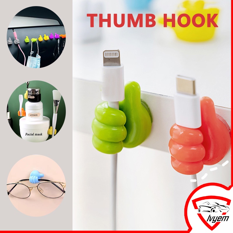 8pcs/Multifunctional Thumb Hook Cute Traceless Car Dashboard Organizer ...