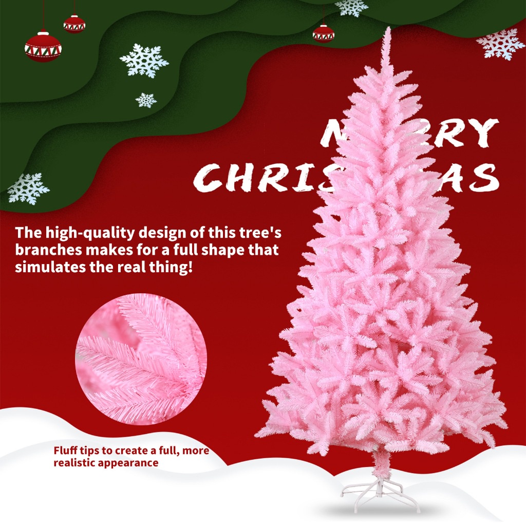 【XMAS】Pink Christmas Decoration 3FT/4FT Pink Christmas Tree INS Popular ...