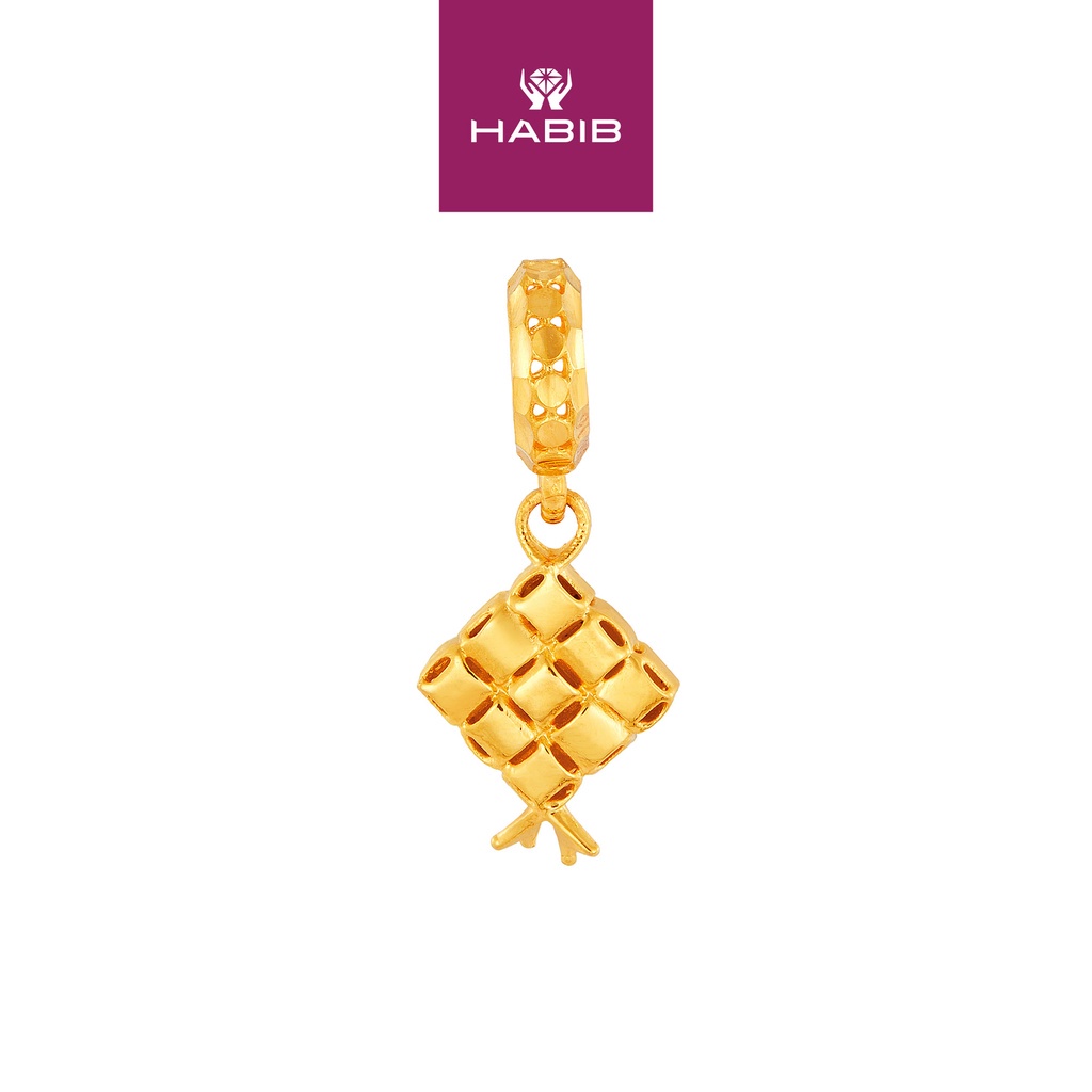 HABIB 916/22K Yellow Gold Charm (Ketupat) C5330823 | Shopee Malaysia