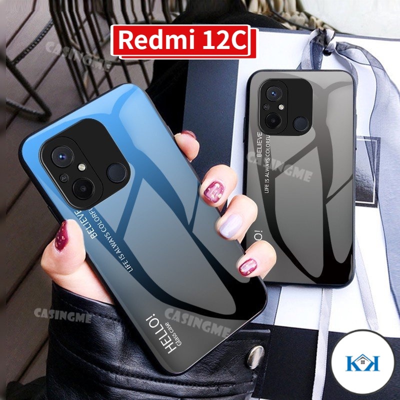 KK Redmi 12C 2023 Tempered Glass Phone Case For Redmi 12C C12 2023 ...