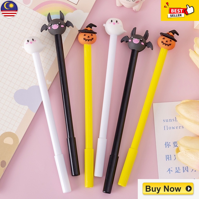 ZDD 0.5mm Cute Creative Halloween Black Ink Gel Pen Funny Delicate ...