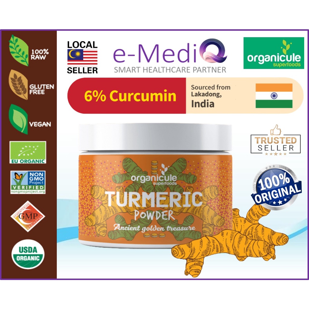 Turmeric Powder by Organicule 100g (High Curcumin Levels / Anti ...