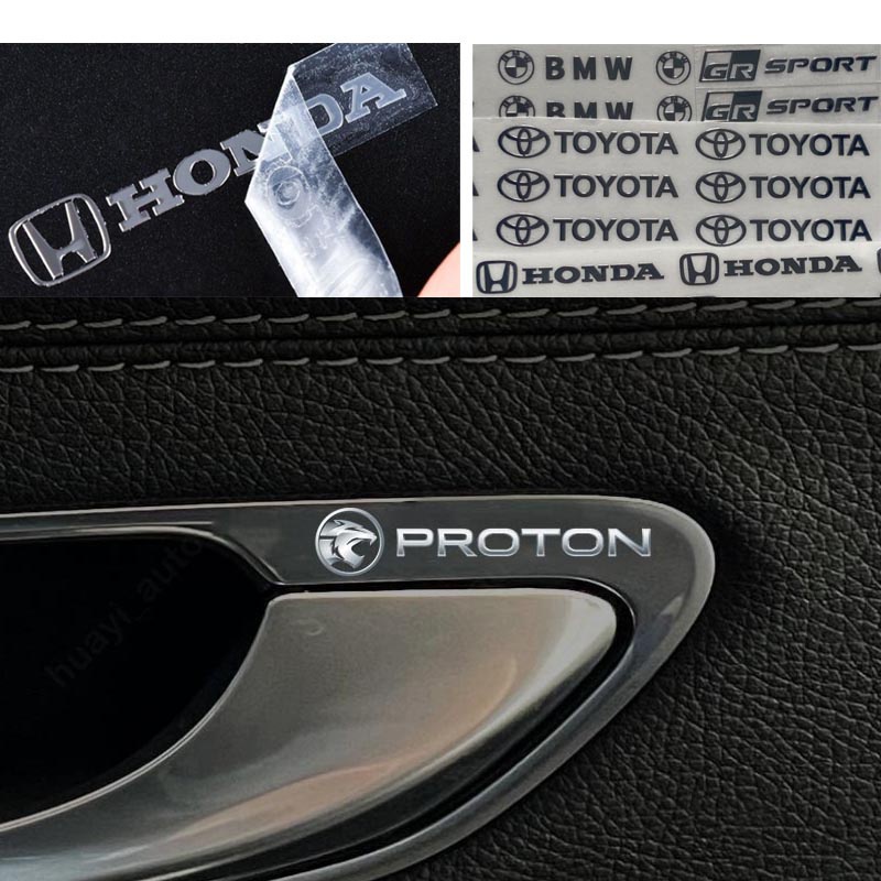 Proton car logo 3D exterior metal sticker car interior decorative ...