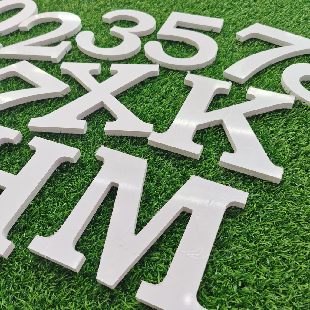 House number waterproof block lettering cut out numbering alphabets ...