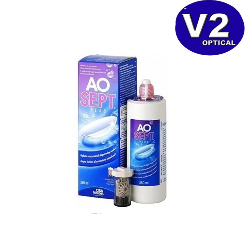 (360ml) (1 BOTTLE) (PLUS) AO Sept Plus Alcon Solution / Esoform Esoxide ...