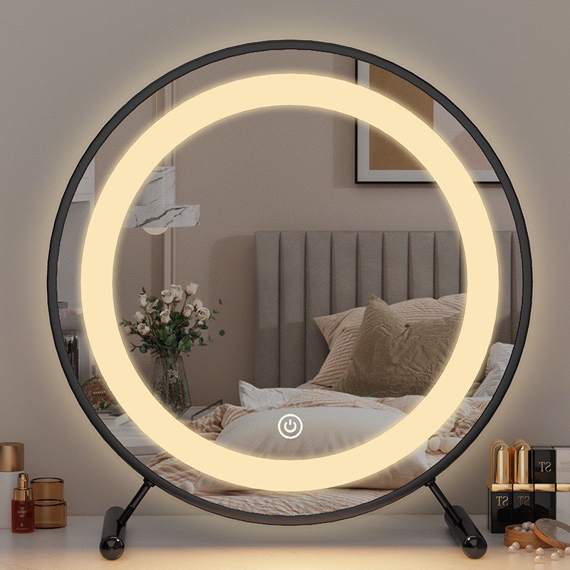 DEKO LED Round Mirror Cermin Bilik Vanity Mirror Bathroom Mirror Kaca ...