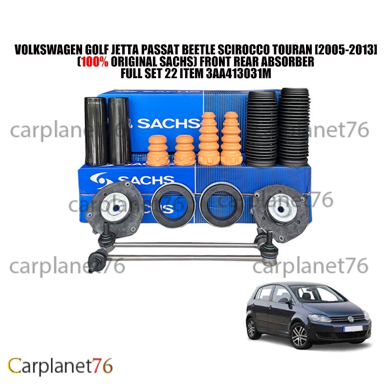 VOLKSWAGEN GOLF JETTA PASSAT BEETLE SCIROCCO TOURAN AUDI A3 [2005-2013] (100% ORIGINAL SACHS ...
