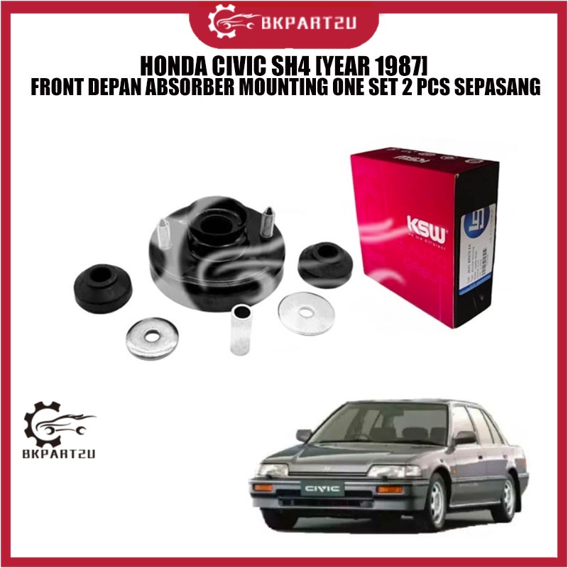 HONDA CIVIC SH4 [YEAR 1987] FRONT DEPAN ABSORBER MOUNTING ONE SET 2 PCS ...