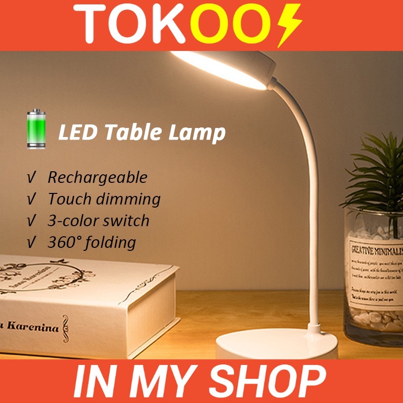 [Ready Stock] USB rechargeable reading eye protection desk lamp 3 ...