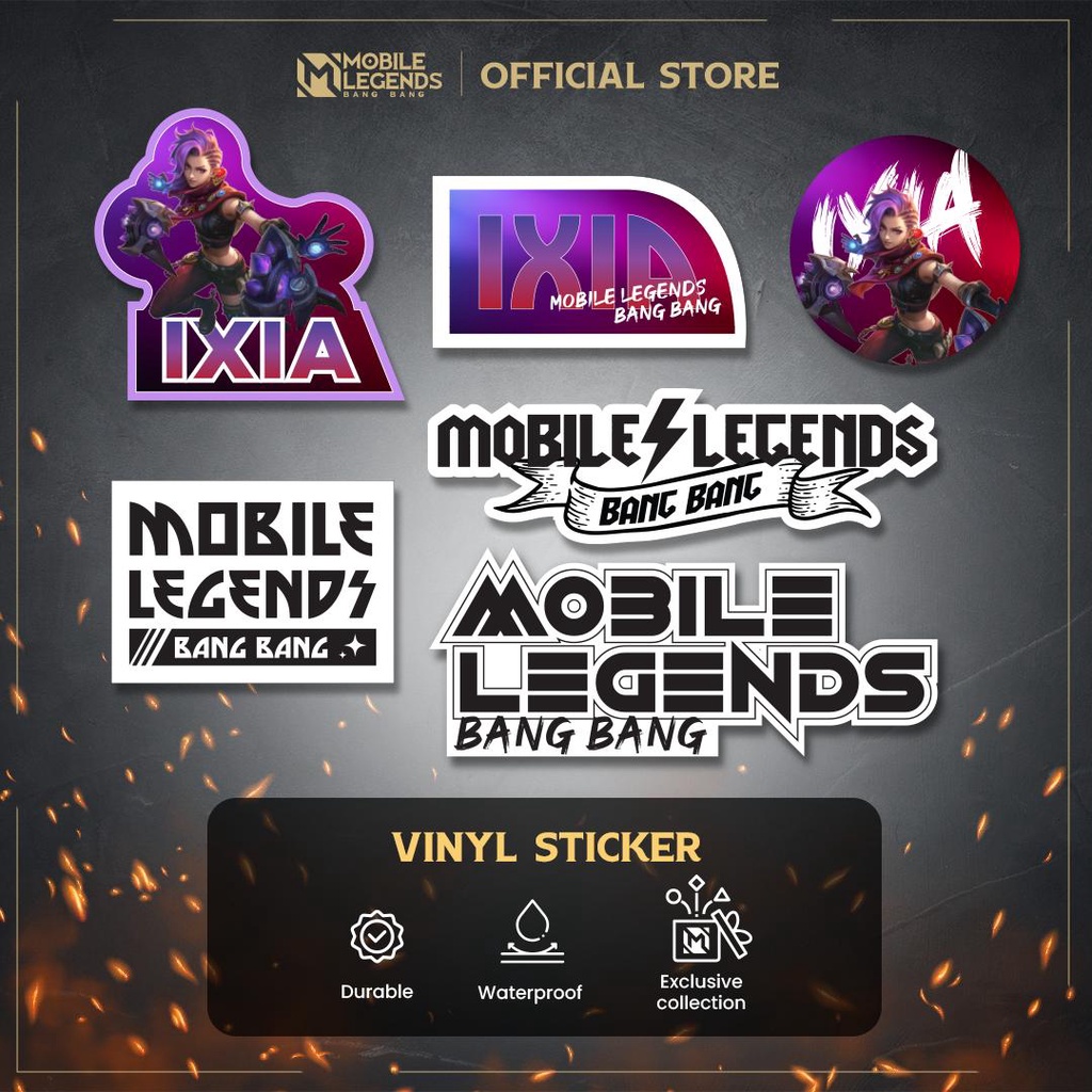 MLBB Vinyl Gloss STICKER Weatherproof Durable Long-lasting - LOGO ...