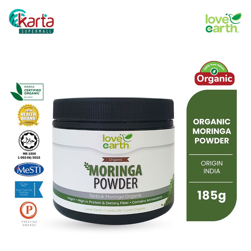 Love Earth Organic Moringa Powder 185g | Shopee Malaysia