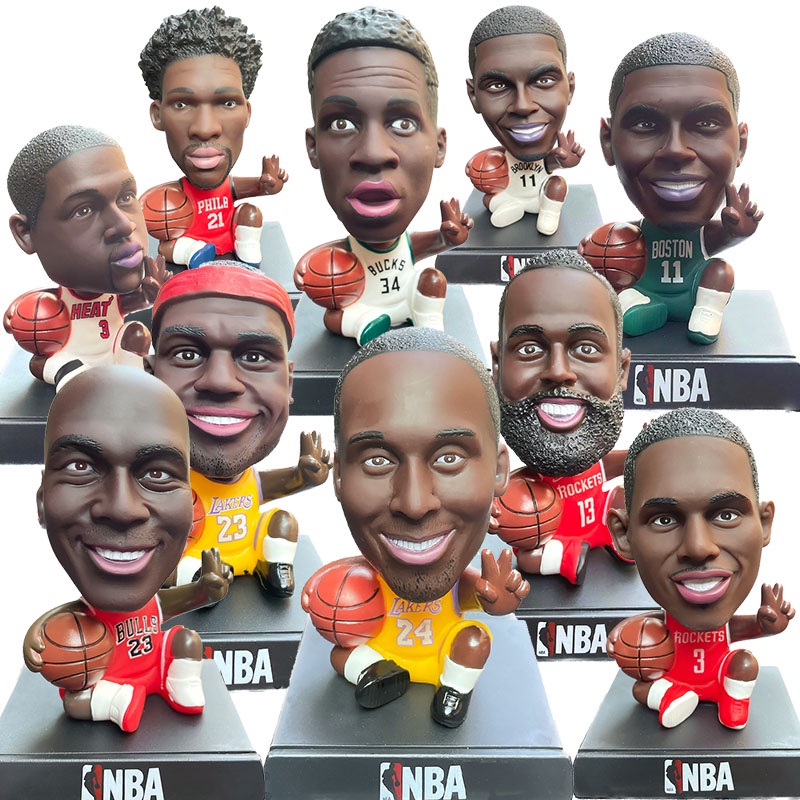 Shaking Head Doll NBA Basketball Star Kobe Bryant Kyrie Irving Michael ...