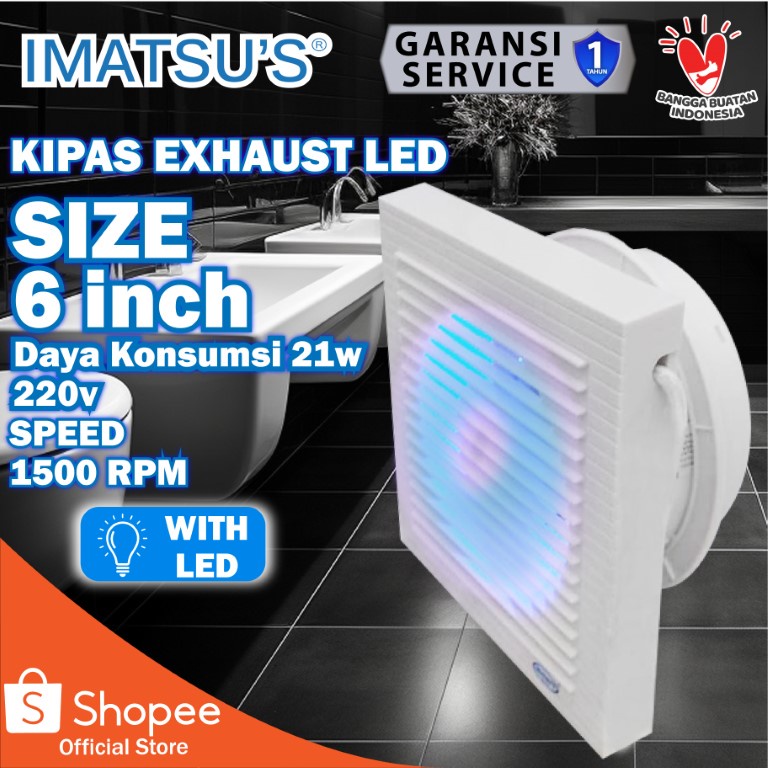 Exhaust Fan / WALL Fan / 6 Inch WALL Exhaust Fan/Exhaust Fan Imatsu EF ...