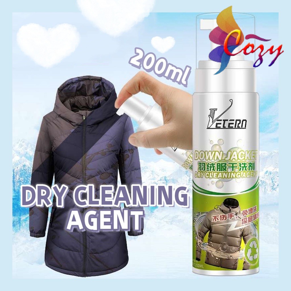 (200ml) Down Jacket Dry Cleaner Clothes Stain Remover Washing Foam ...