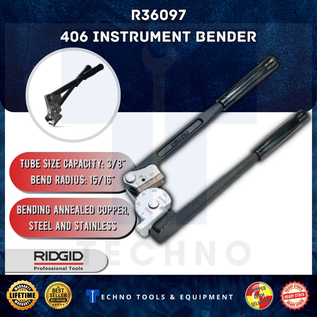 RIDGID 36097 3/8" O.D Stainless Steel Tube Bender (NEW & ORI RIDGID ...