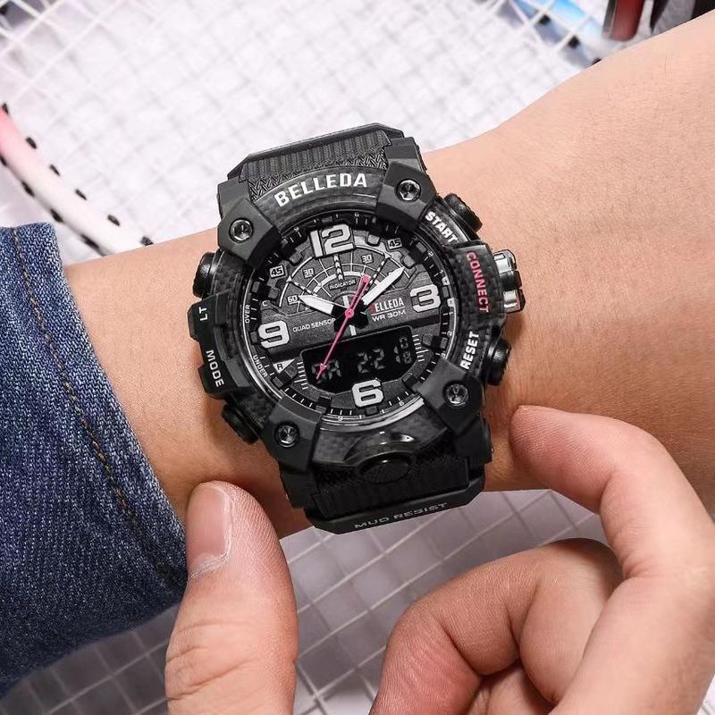 HOT SELLING ORIGINAL BELLEDA DUAL TIME SPORTS WATCH Analog-Digital ...