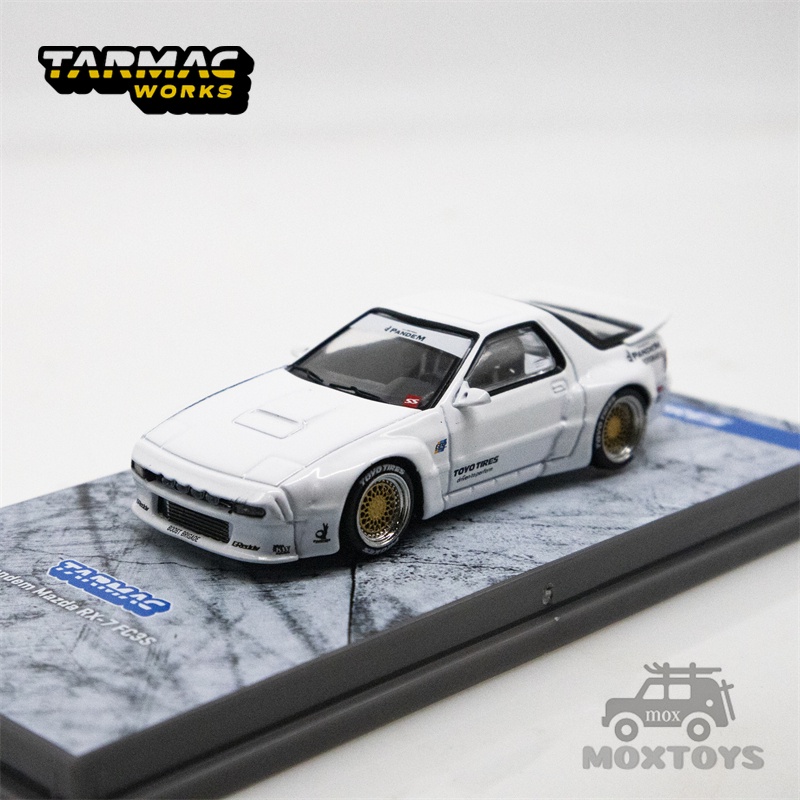 Tarmac Works x TOYOTIRES 1:64 Pandem Mazda RX-7 FC3S White Diecast Model Car | Shopee Malaysia