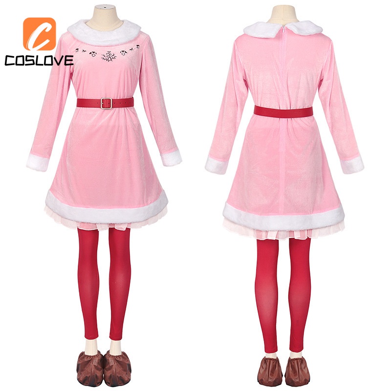 Middle Age Christmas Attire Suit For Women Cosplay Full Set Clothin