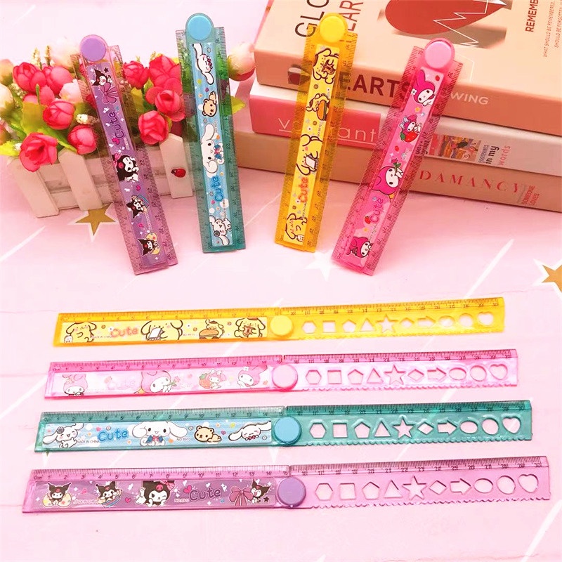 Cartoon Cartoon Cinnamon Dog 30cm Folding Ruler Cute Kuromi Pudding Dog ...