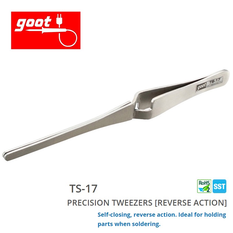 GOOT TS-17 Precision Tweezer - Reverse Action (165mm) | Shopee Malaysia