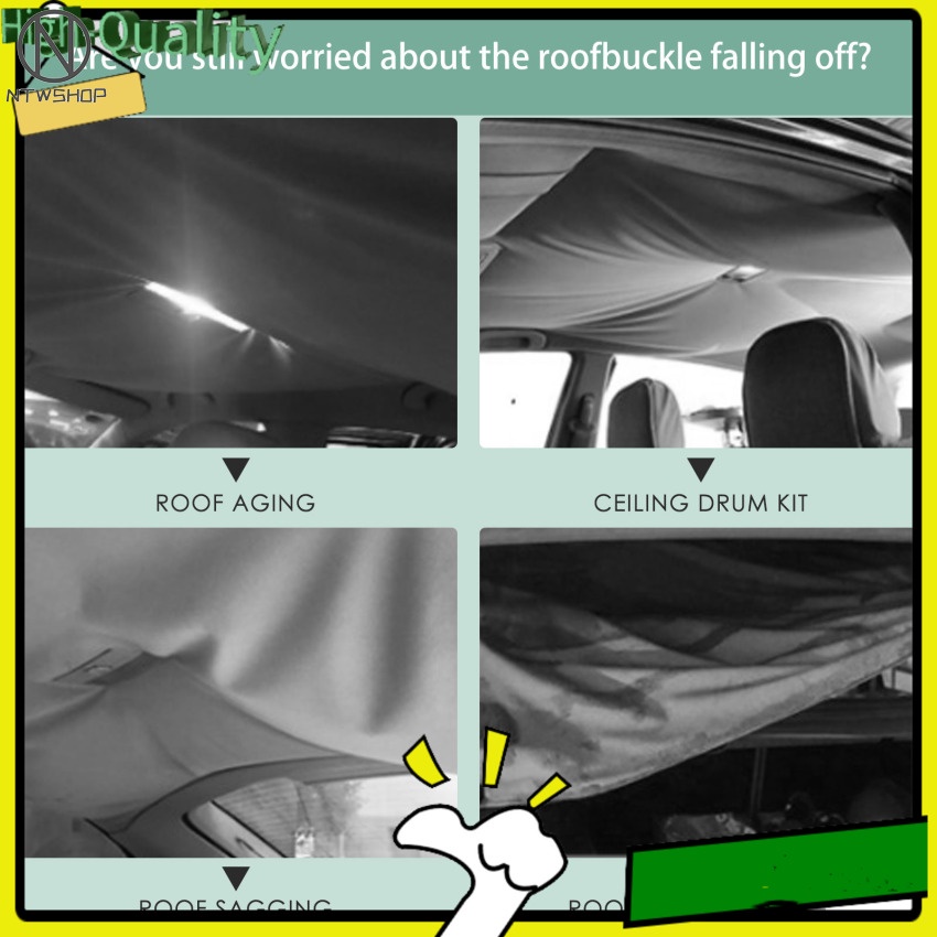 60Pcs Car Roof Fasteners Roof Cloth Fall Off Repair Buckle Roof Cloth ...
