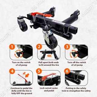 (4pcs SET) HongMa Car Moving Device Dolly Hydraulic Vehicle Positioning ...
