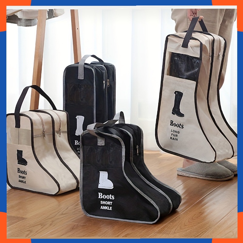 Portable Shoes Storage Bags Shoe Cover Boots Organizer Sack Storage Bag ...