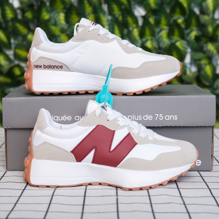 N327 White Red Sneakers Fashion New Casual Shoes Versatile Soft-Soled ...