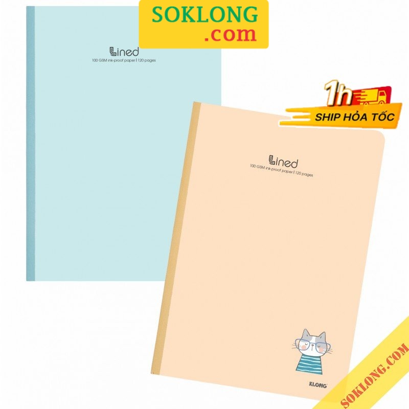 Horizontal Line A4 120 Pages Klong Sewing MS 847 SOKLONG, Cute Notebook ...
