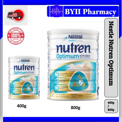NUTREN OPTIMUM MILK POWDER VANILLA 400G / 800g | Shopee Malaysia