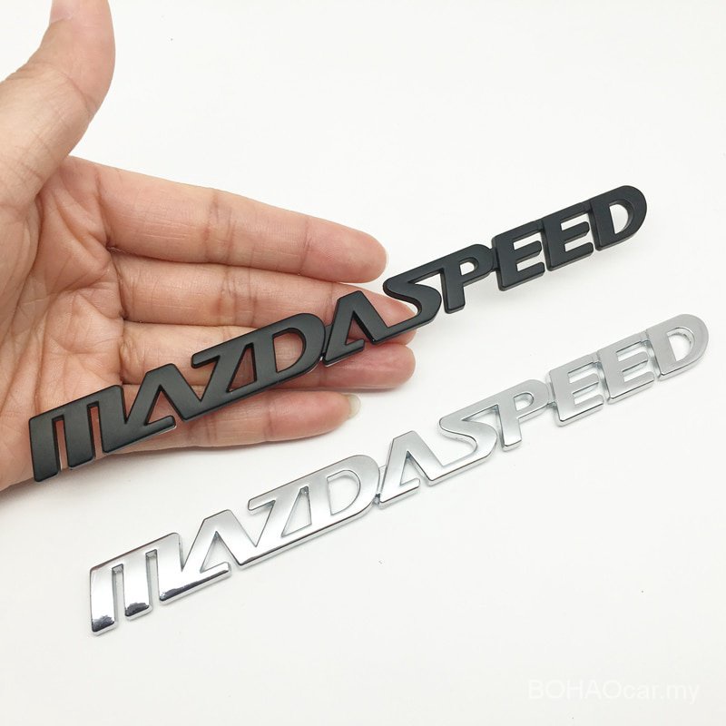 1pcs 3D Metal Mazda Speed Car Side Fender Rear Trunk Badge Decal Mazda ...