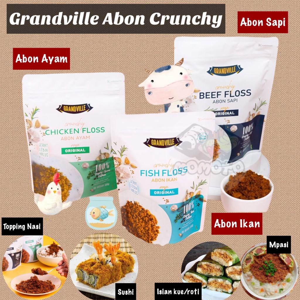 Grandville Shredded Beef Chicken Fish Crunchy Original Children No MSG ...