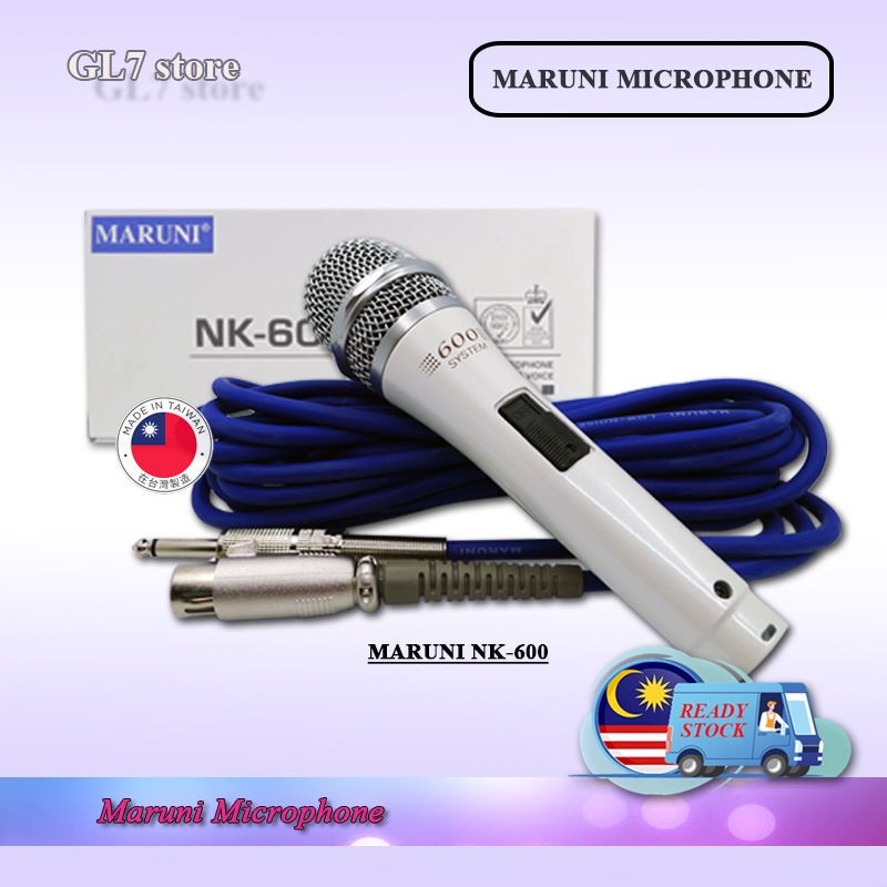 MARUNI MICROPHONE NK-600 WIRED VOCAL MICROPHONE NK600 HANDHELD ...