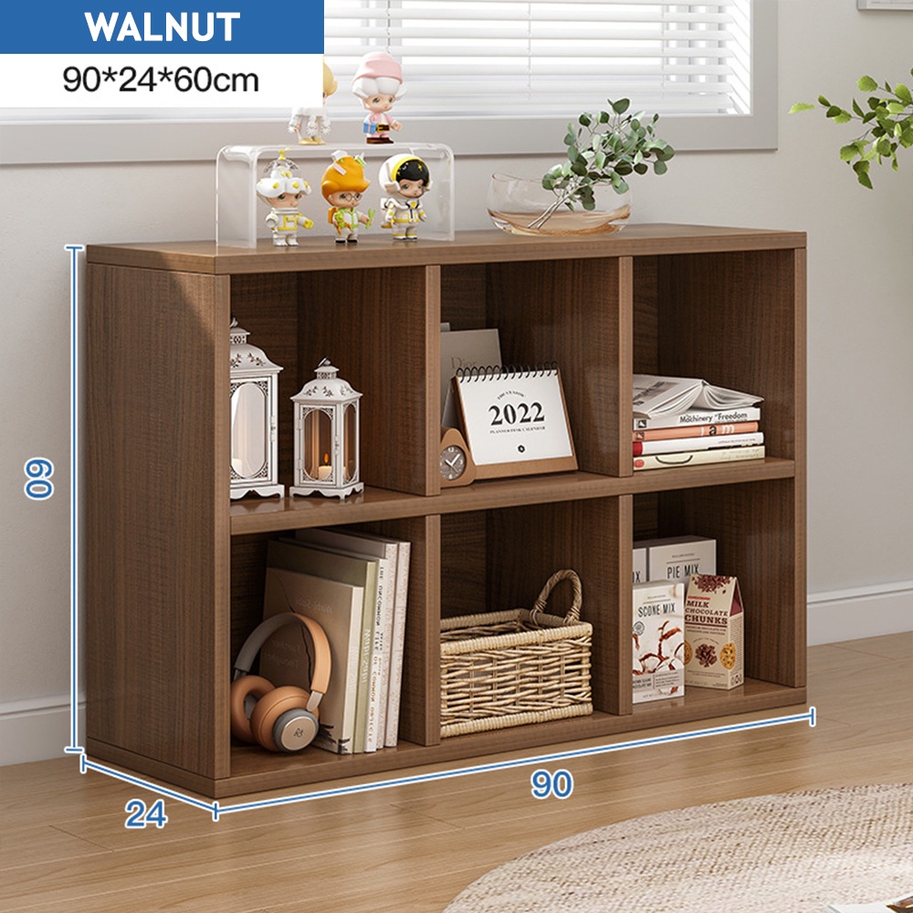 Encora Cube Bookshelf Book Storage Cabinet Almari Kotak Wood Shelf Rak ...