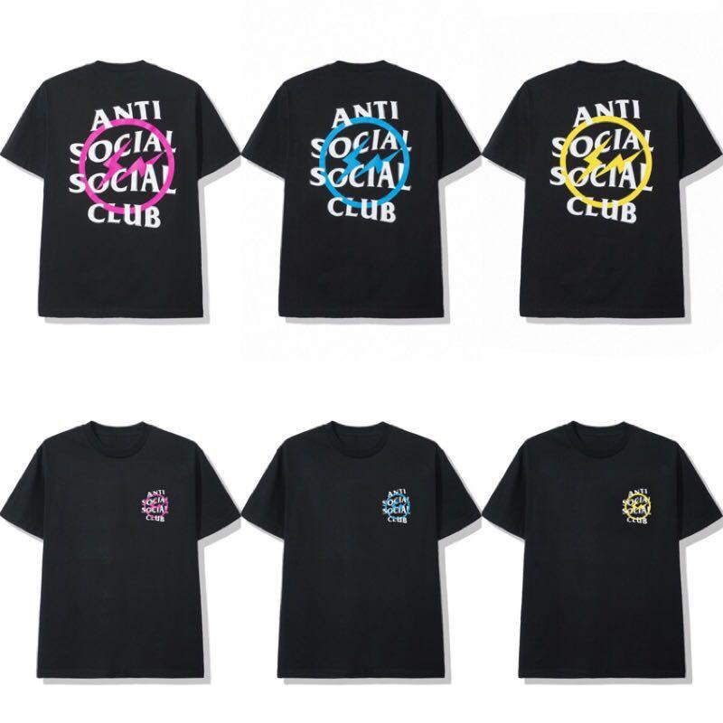 ASSC X FRAGMENT BLACK TEE (PINK/BLUE/YELLOW) | Shopee Malaysia