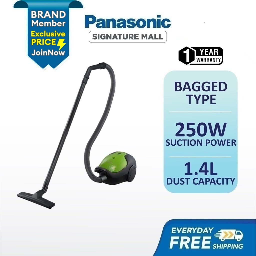PANASONIC MC-CG370 Bagged Vacuum Cleaner 850W MC-CG370GV47 Lightweight ...
