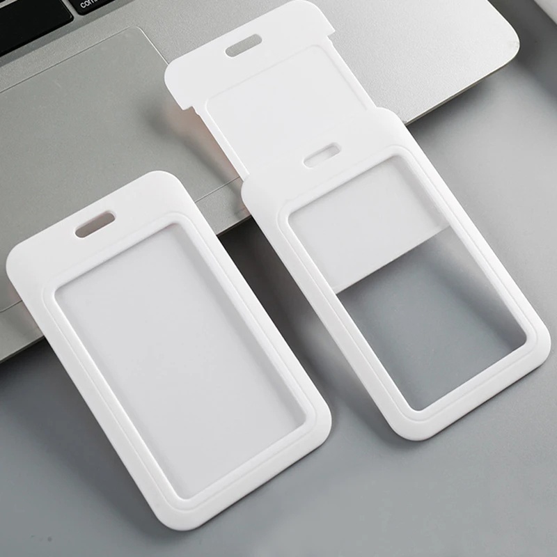 Universal Student Card ID Holder Plastic Slip-On Sliding Card Holder ...