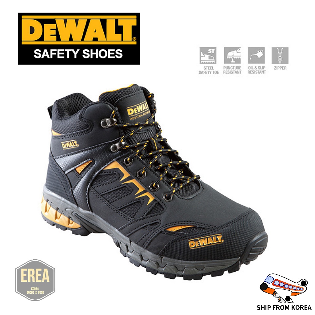 dewalt safety shoes oakland 2 mid cut lace up Zipper type lightweight steel toe cap | Shopee ...