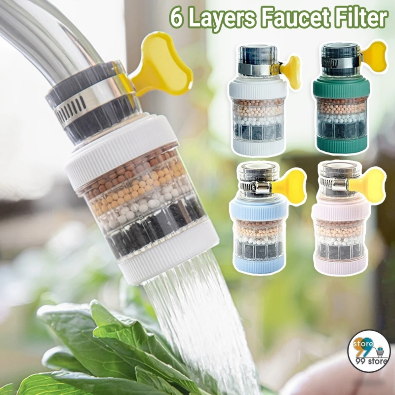 HS 6 Layers 360 Degree Rotation Faucet Filter / Universal Kitchen Tap ...