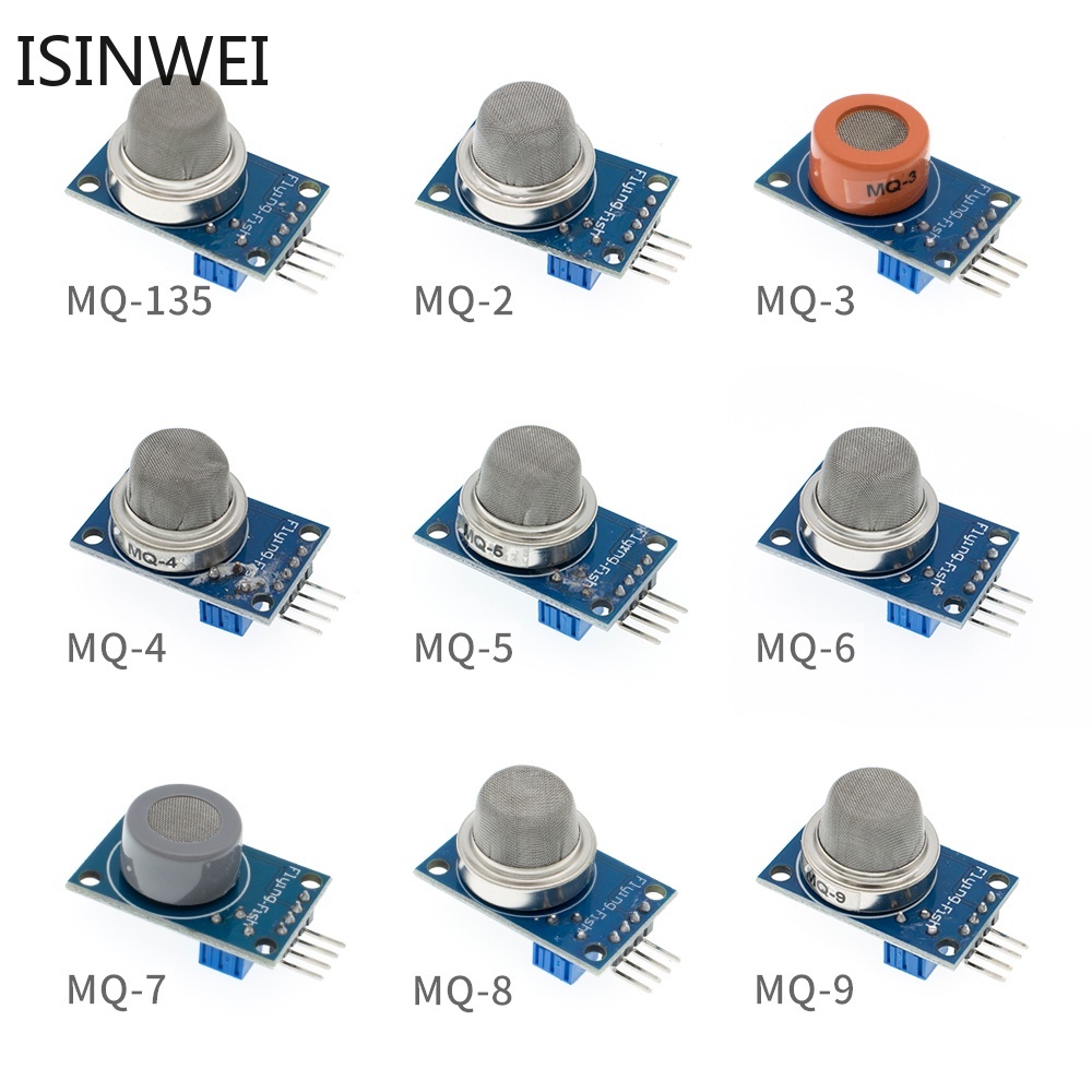 MQ-2 MQ-3 MQ-4 MQ-5 MQ-6 MQ-7 MQ-8 MQ-9 MQ-135 Detection Smoke Methane Liquefied Gas Sensor ...