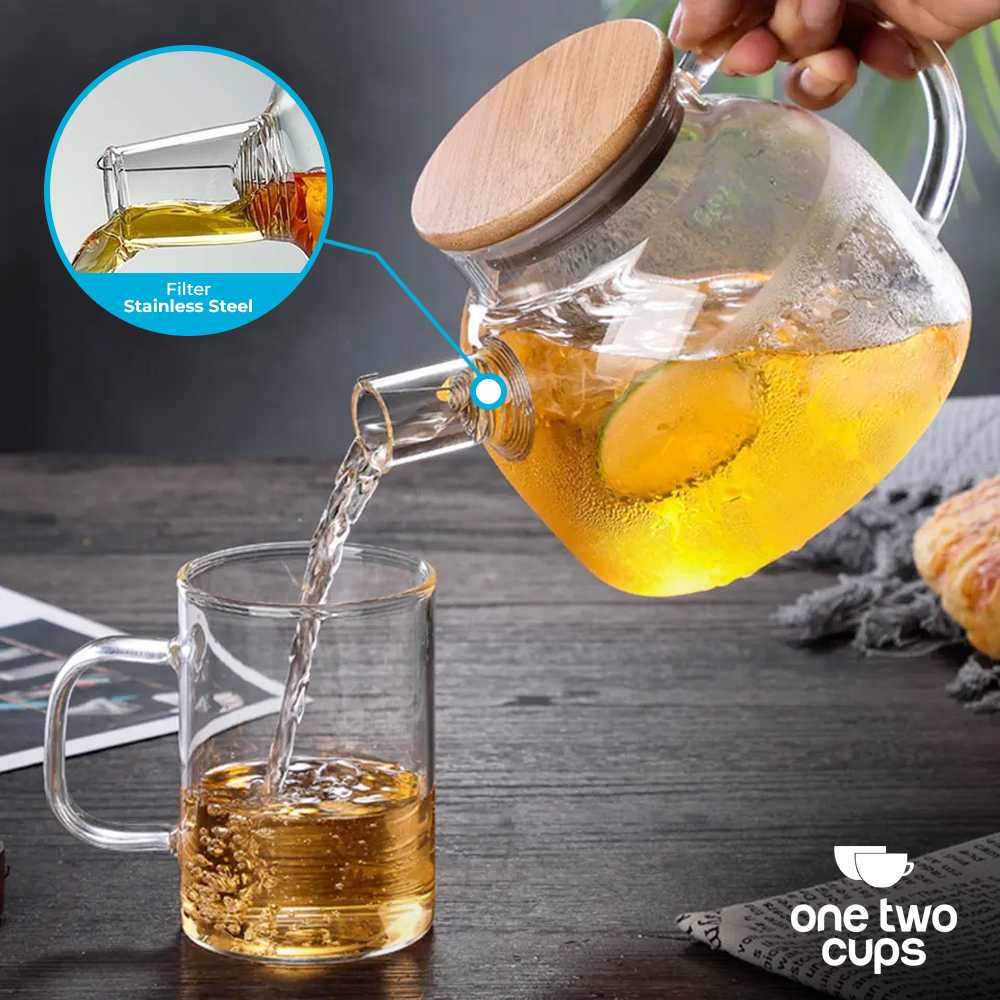 Glass Teapot Tea Strainer Pitcher Chinese Teapot Maker Glass Heat ...