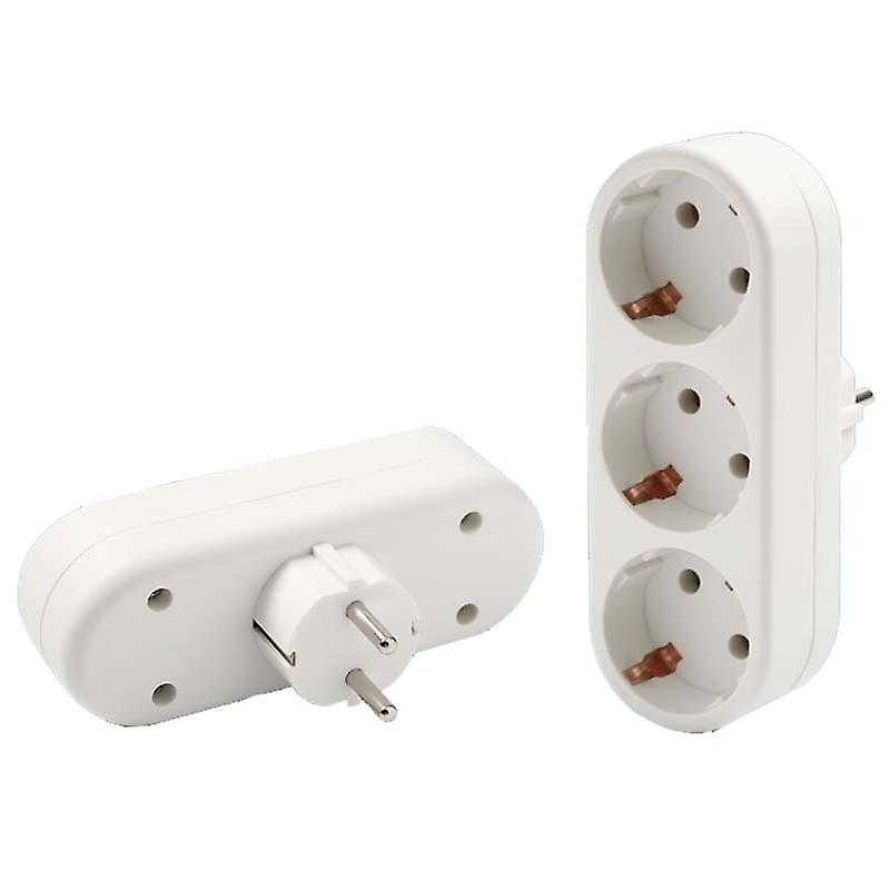 Electrical Plug 3 Holes Grounding Socket Extension 3500W 16A 250V ...