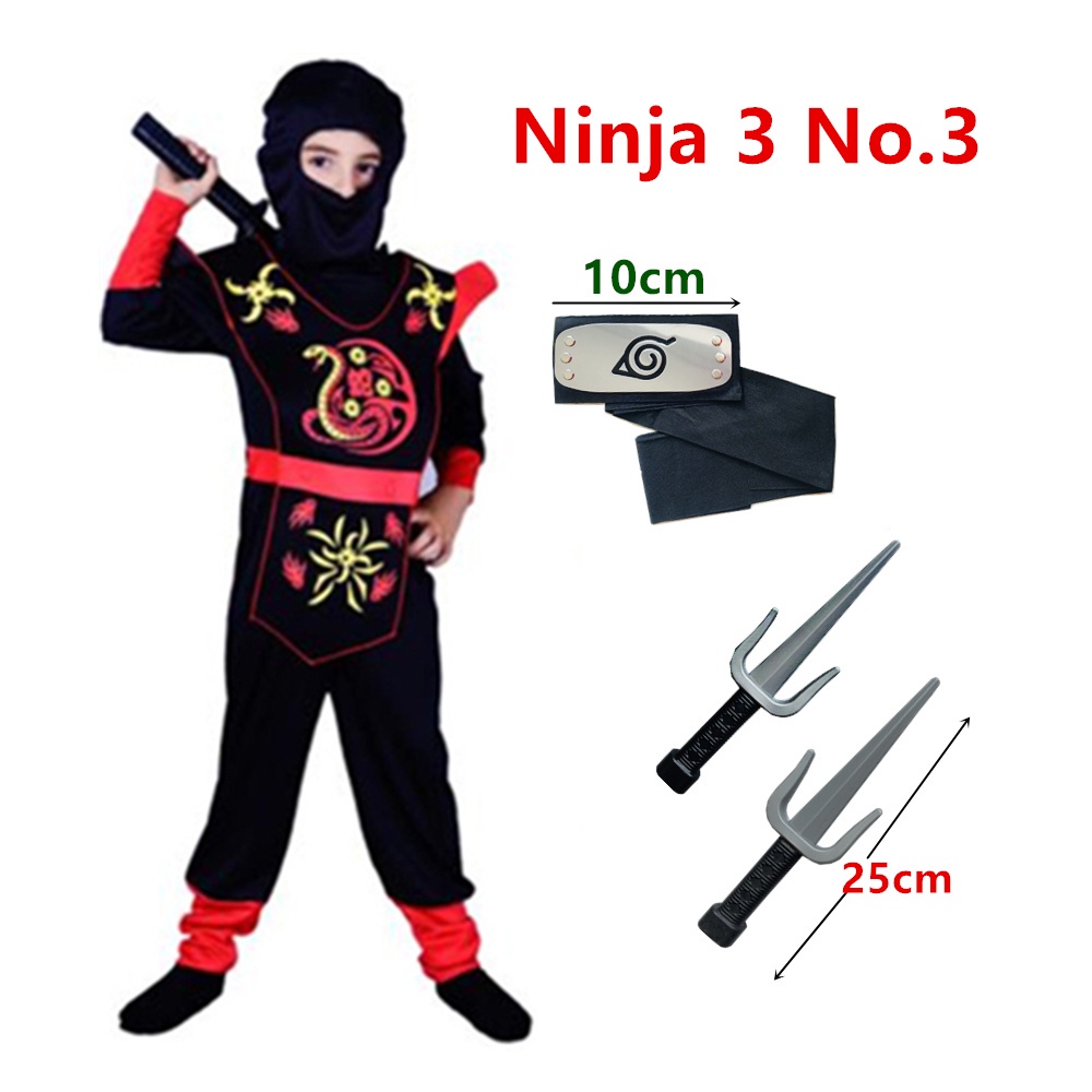 Naruto baju baby boy Ninja Cosplay Costume Boys Kids Anime Assassin ...