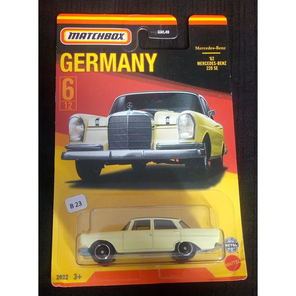 Matchbox - 62 Mercedes-Benz 220 SE Germany Yellow | Shopee Malaysia