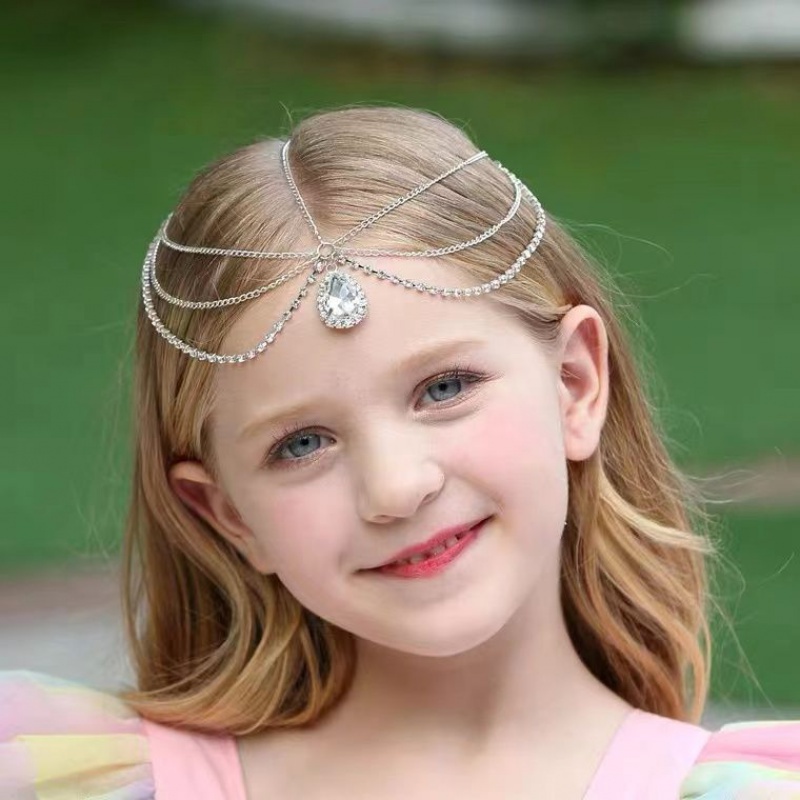 Forehead Fringed Headwear Girl Dancing Photography Hair Ornaments ...