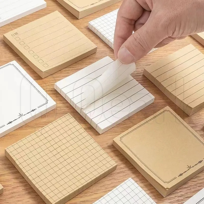 80 Sheets Grid Horizontal Line Notepad/ Tearable Weekly Plan Diary ...