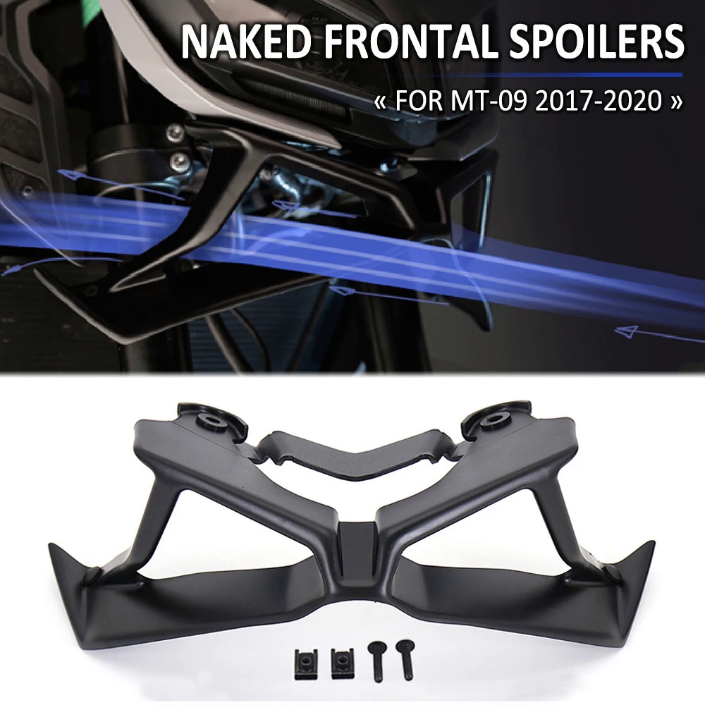 Motorcycle Downforce Naked Frontal Spoilers Winglet Aerodynamic Wing Front Spoiler Kit For