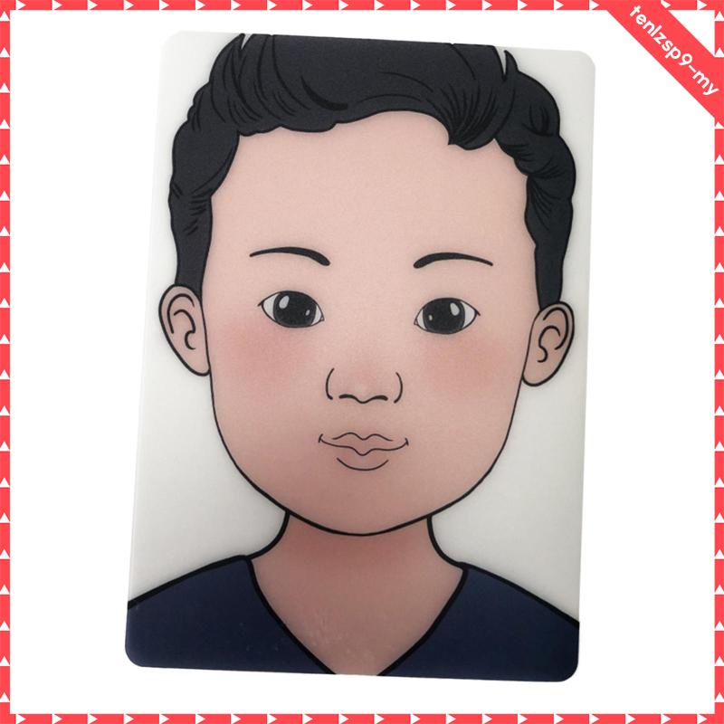 [tenlzsp9] Faces Practice Board, Painting Stencils, Reusable Makeup ...
